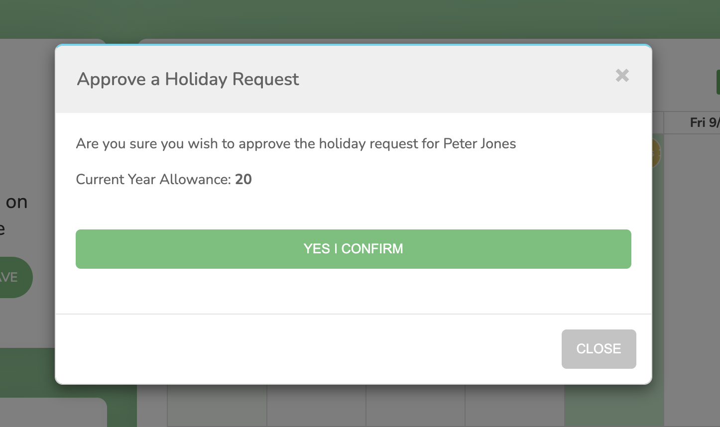 Holidays - Approving and Rejecting Requests (for Approvers, Managers ...
